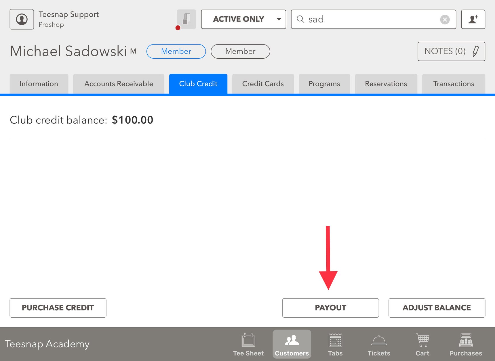 How to Payout from a Customer Account
