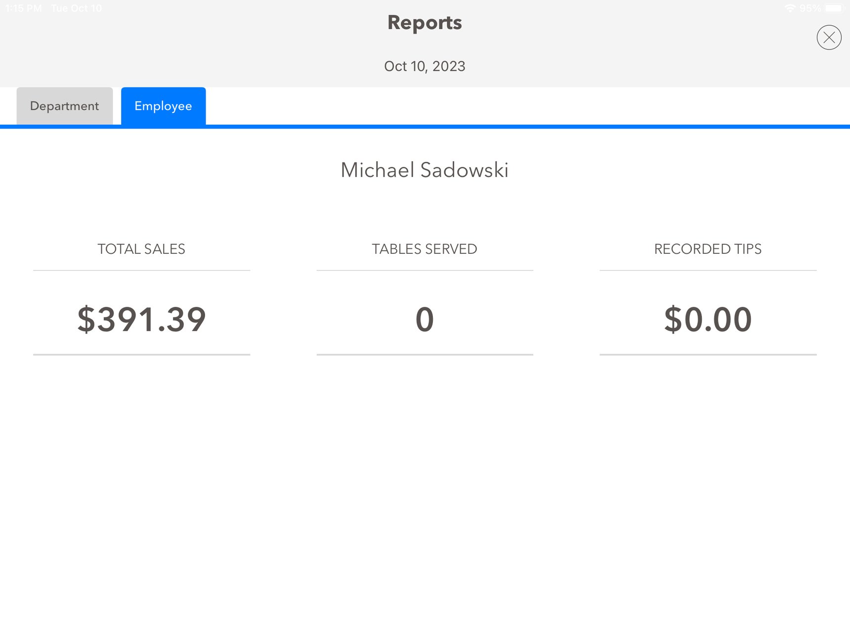 How to View a Live Employee Report