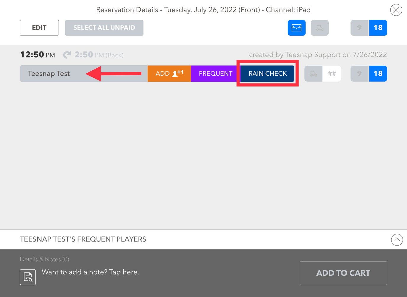 How to Issue a Rain Check