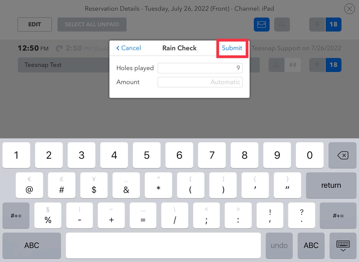How to Issue a Rain Check