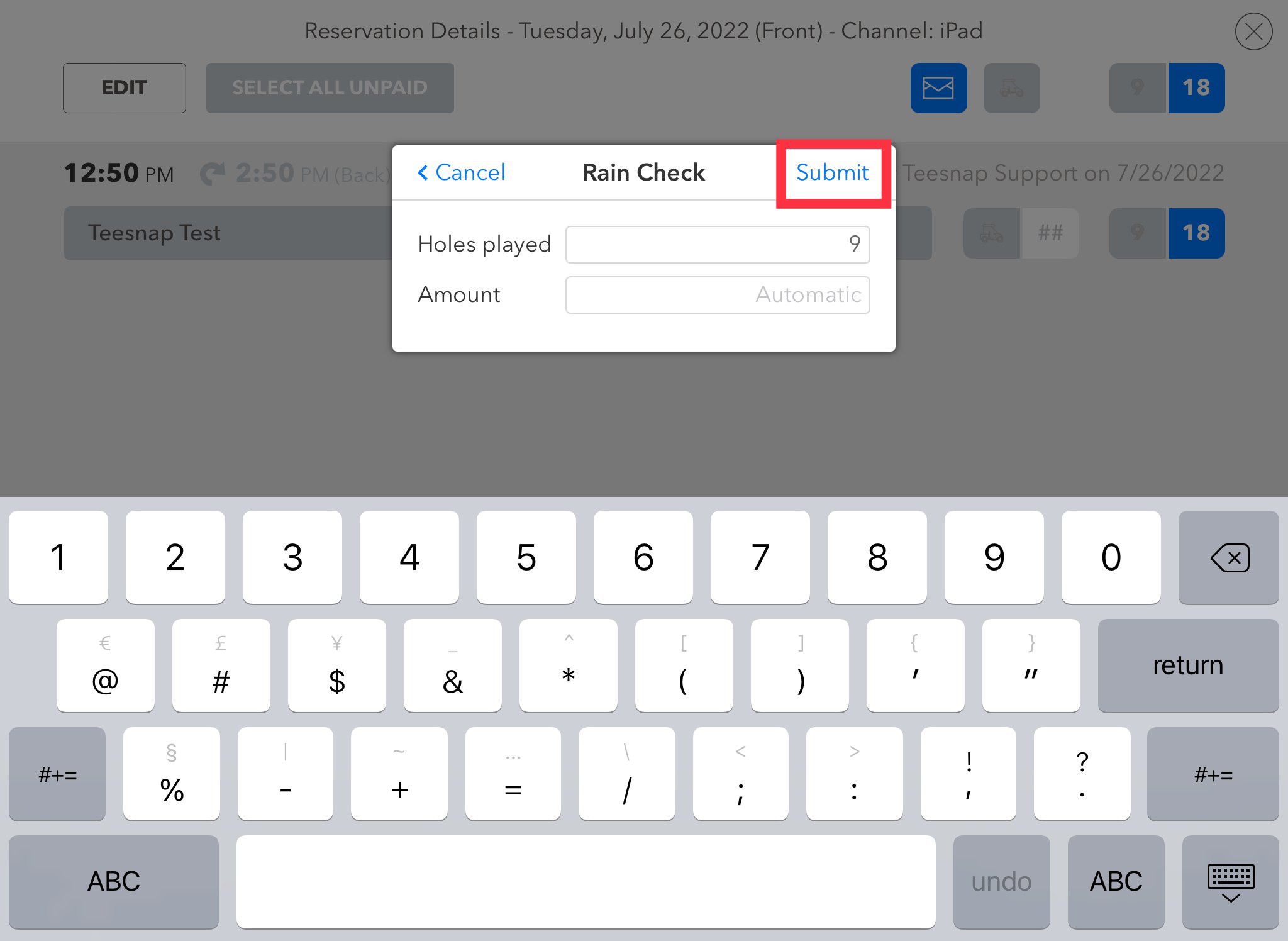 How to Issue a Rain Check