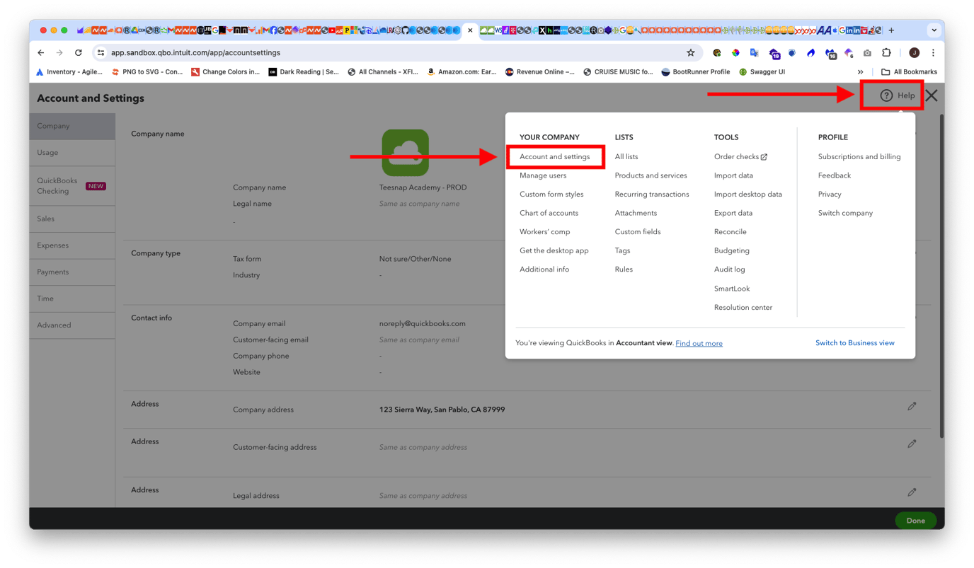 How to Setup your QuickBooks Integration