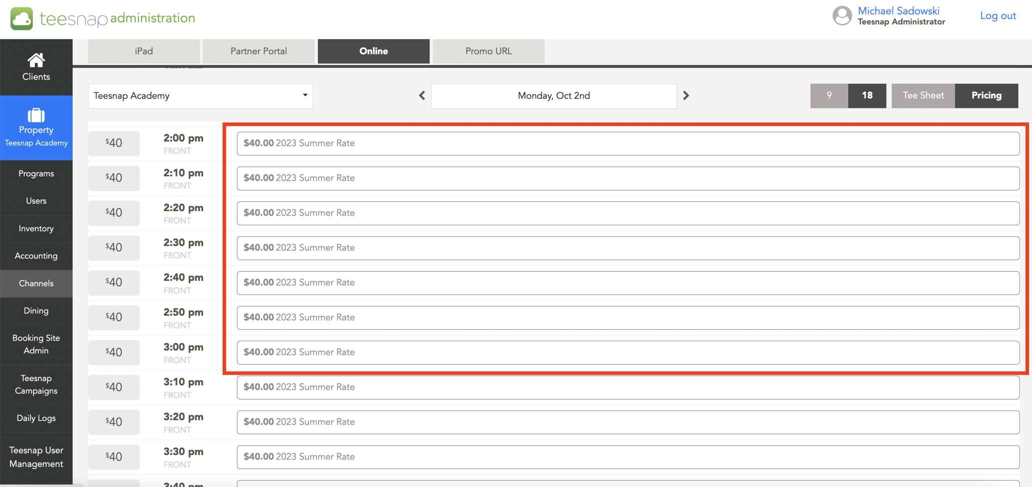 How to View Channels Pricing Details