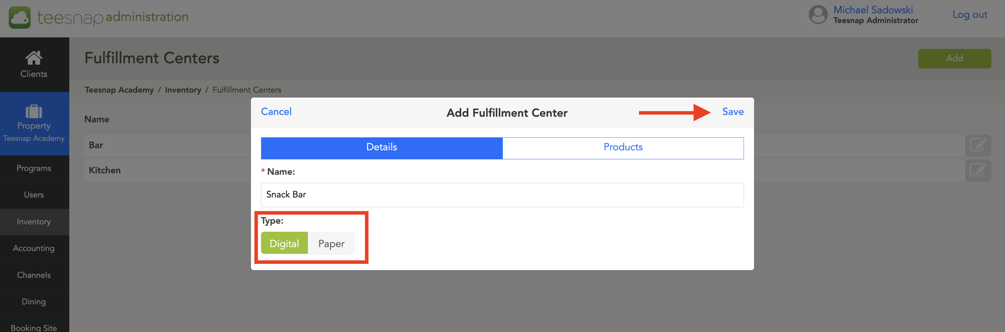 How to Add a Digital Fulfillment Center