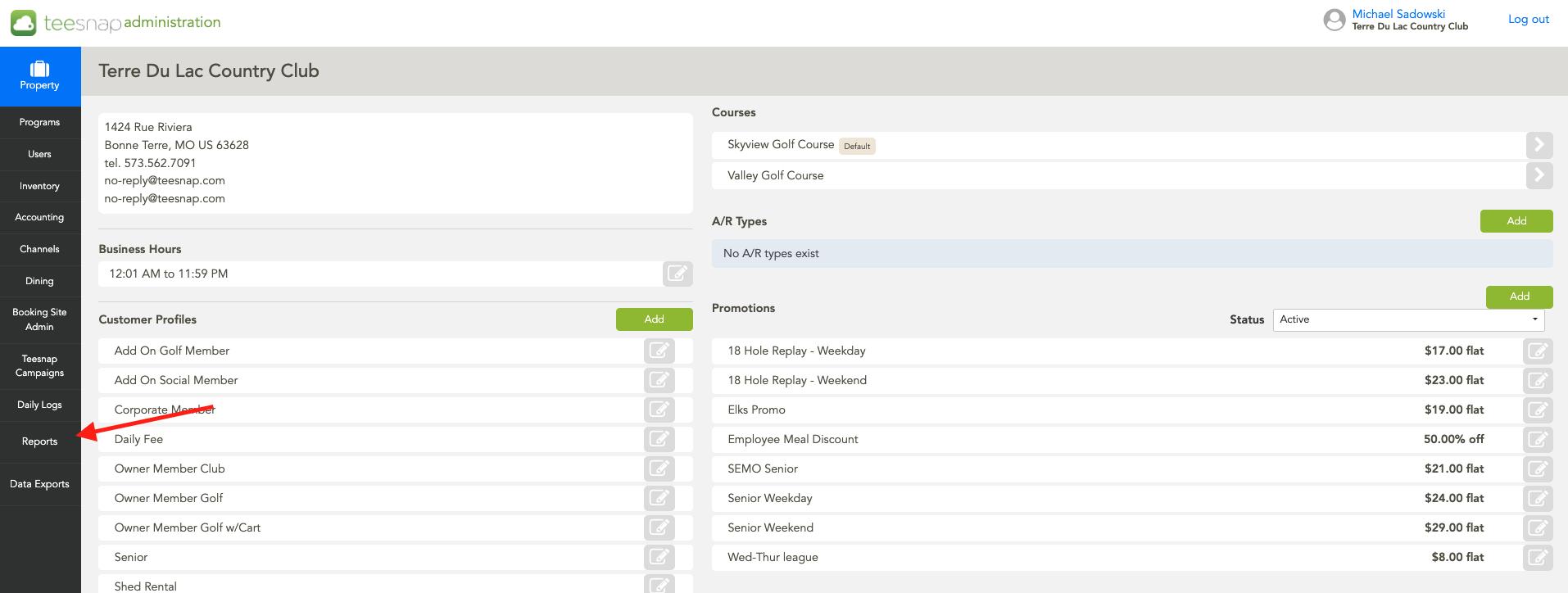 How to Access Teesnap Reports