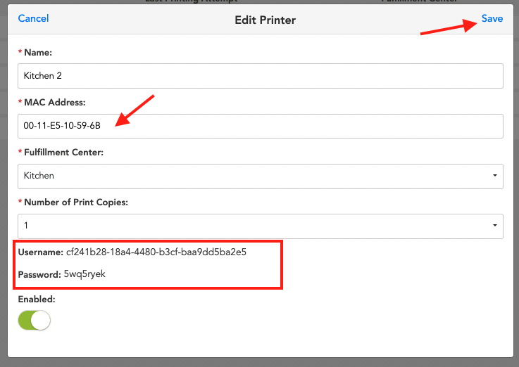 How to Setup a Citizen Kitchen/Ticket Printer