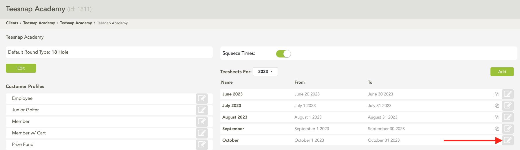 How to Set Turn Times on your Tee Sheet